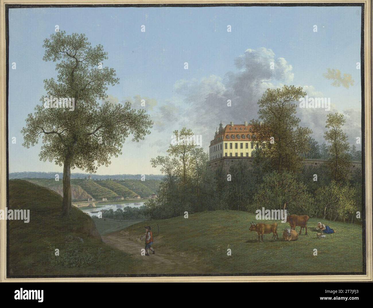 Carl Gottlob Ehrlich Siebeneichen Castle on the Elbe near Meißen. Cover ...