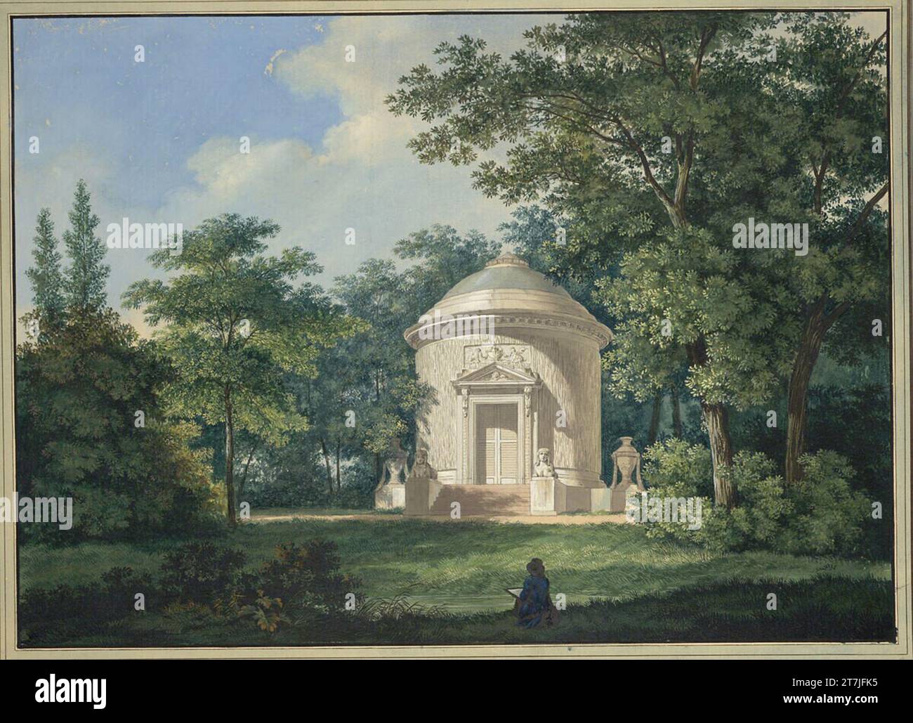 Karl Kuntz The Temple of the Wald Botany in the Park of Schwetzingen ...