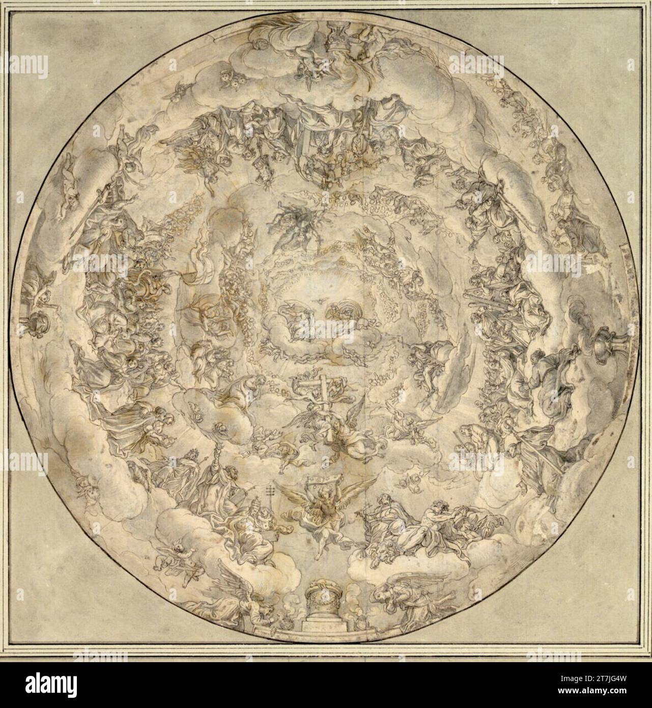 Anonym Tailors Upon Cold Frieszo in Val-de-GrÂace. Feder in brown ...