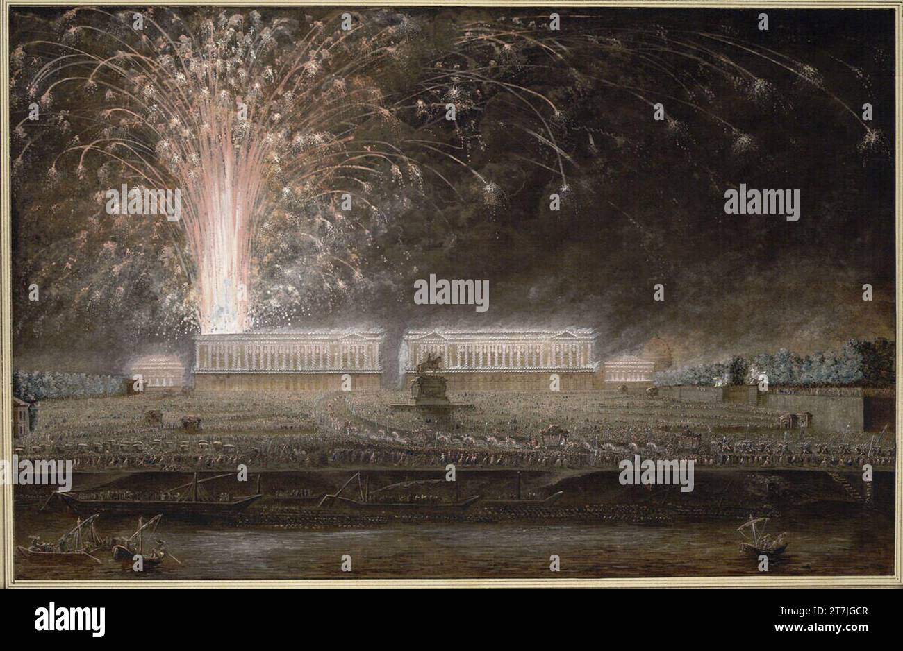 Jean-Baptiste Philibert Moitte A firework in honor of Queen Marie ...