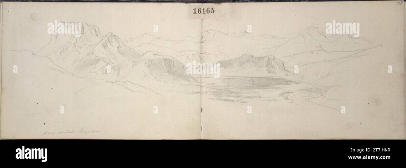 Anton Hansch The wild emperor. Pencil around 1859 Stock Photo - Alamy