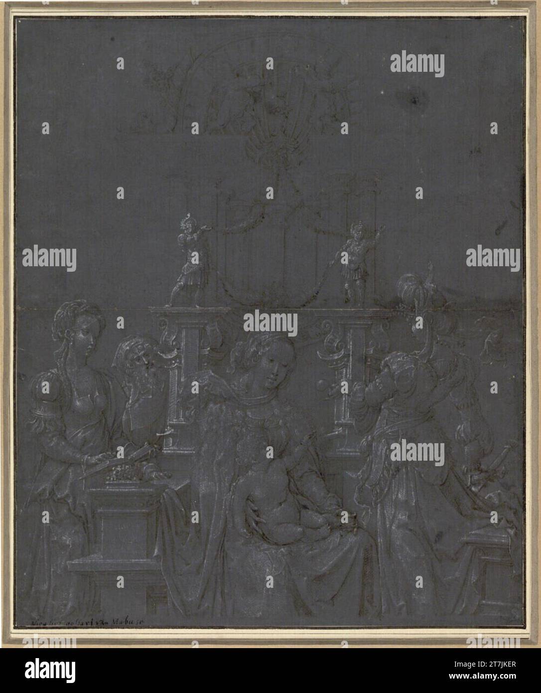 Jan Gossaert Mary with the HLL. Katharina, Dorothea and Joseph. Feder ...