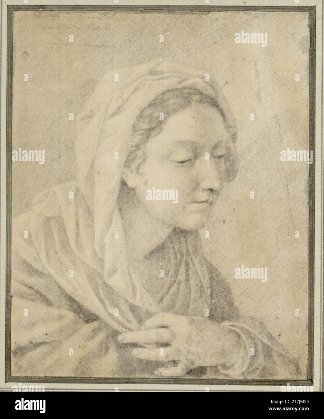 Antonio Daniele Bertoli The Maria of a preaching in partial view ...