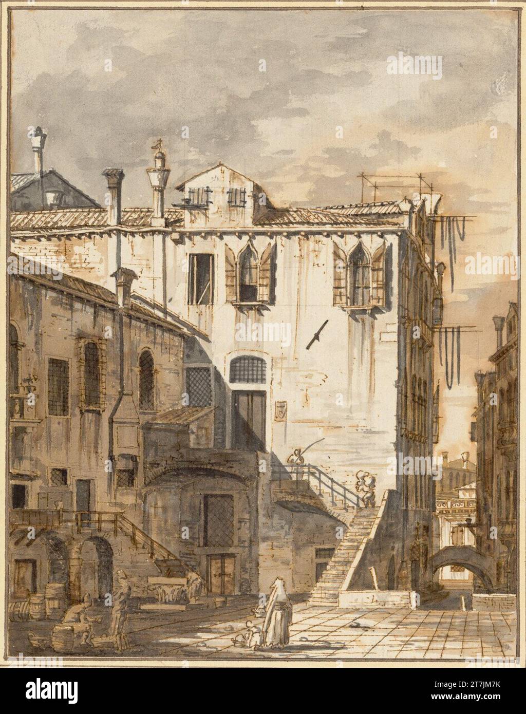 Giovanni Antonio Canal gen. Canaletto A small place in Venice. Feder ...