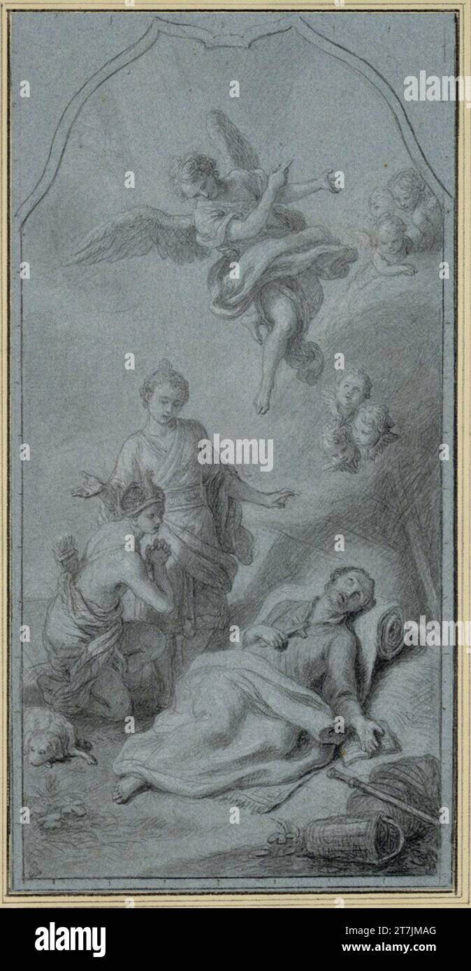 Conte Pietro Antonio Rotari The death of St. Franz Xaver. Chalk; White ...
