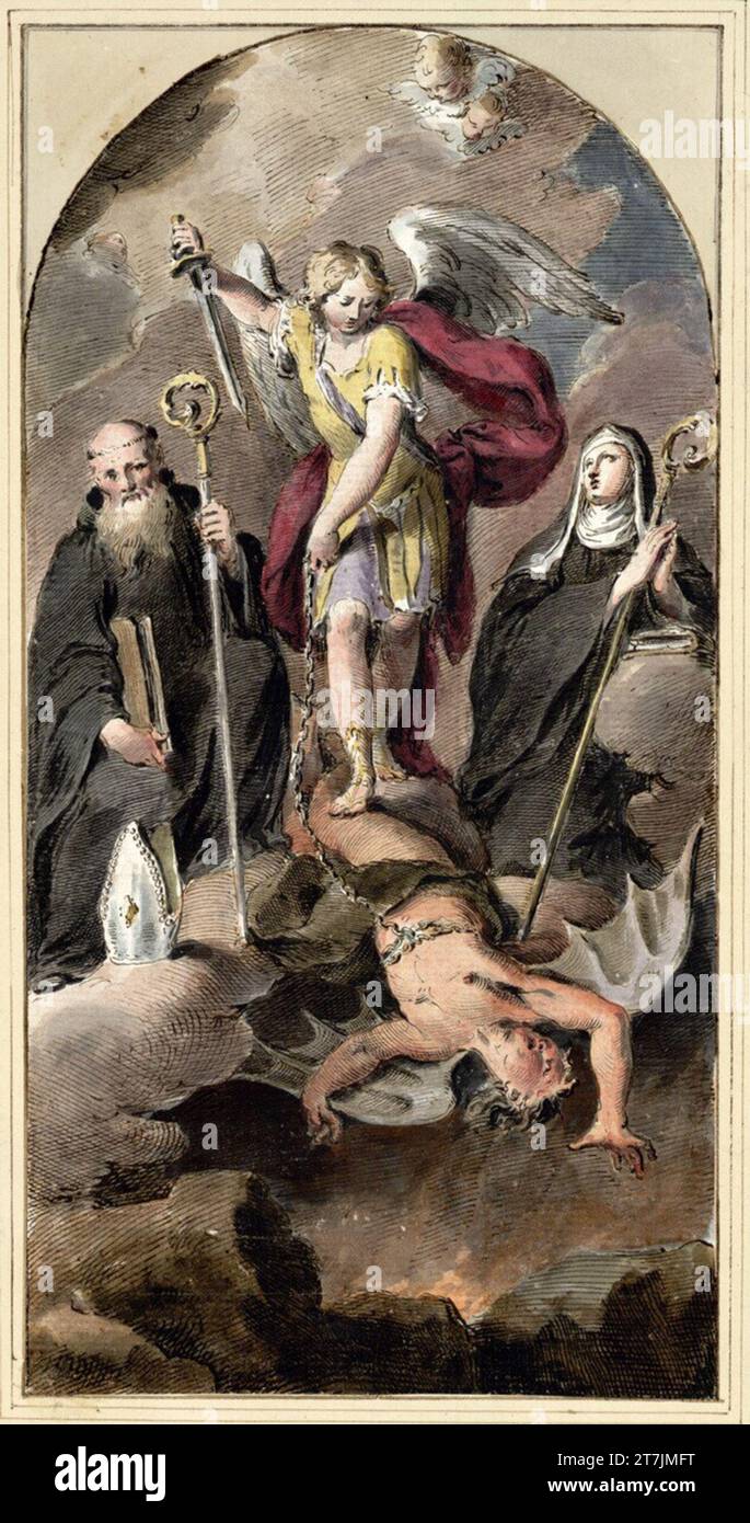 Pietro Antonio Novelli Saint Michael in the fight against Satan, with ...