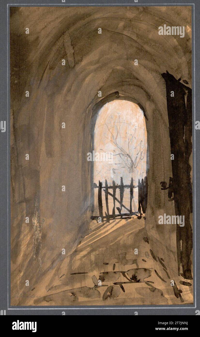 Carl Müller Curmed passage. Paint brush Stock Photo - Alamy
