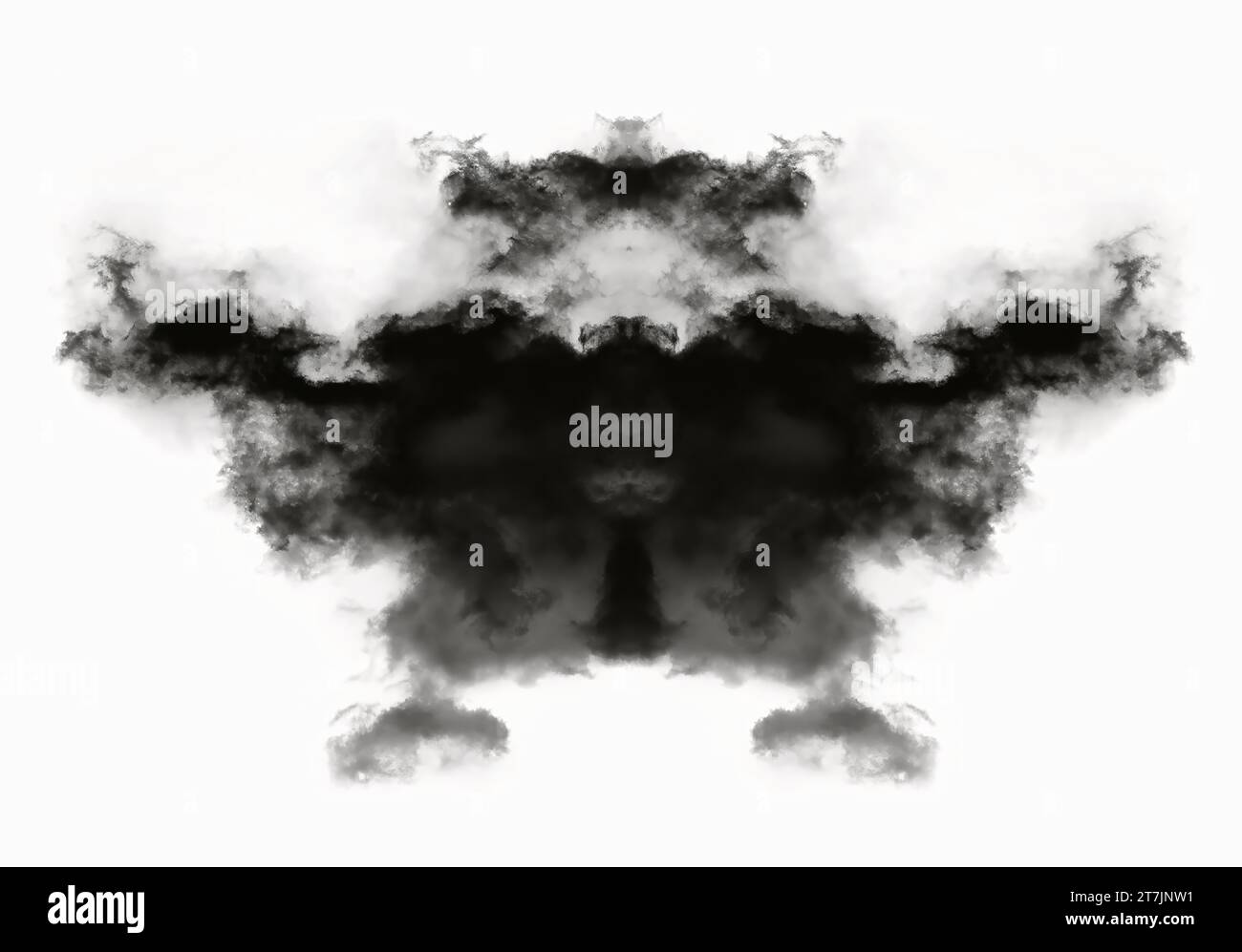 Rorschach test strange creatures made of ink, psychology test card ...