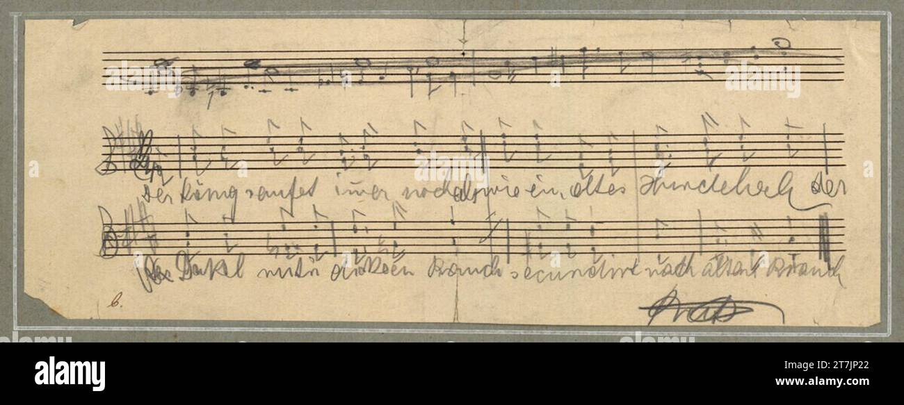 Leopold Stolba The king drinking ... Pencil Stock Photo - Alamy