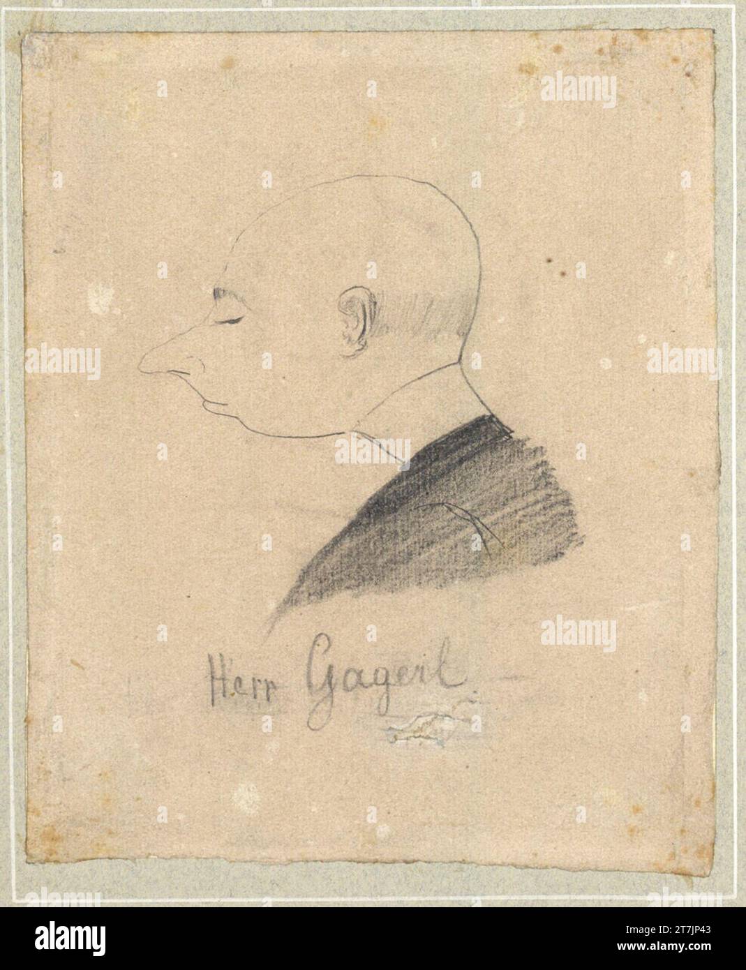 Leopold Stolba Mr. Gagerl. Pencil Stock Photo - Alamy