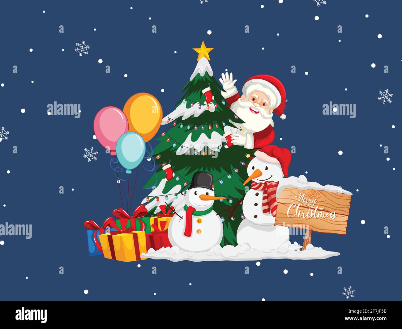 Snowman night winter forest hi-res stock photography and images - Alamy
