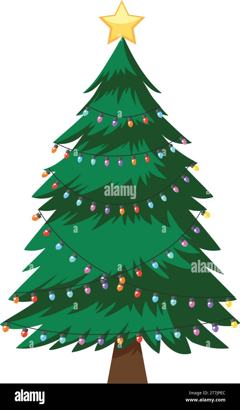 Snowflake tree fir vectors Stock Vector Images - Alamy