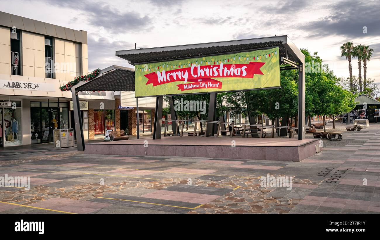 Mildura, Victoria, Australia - Christmas decorations on Langtree Mall ...