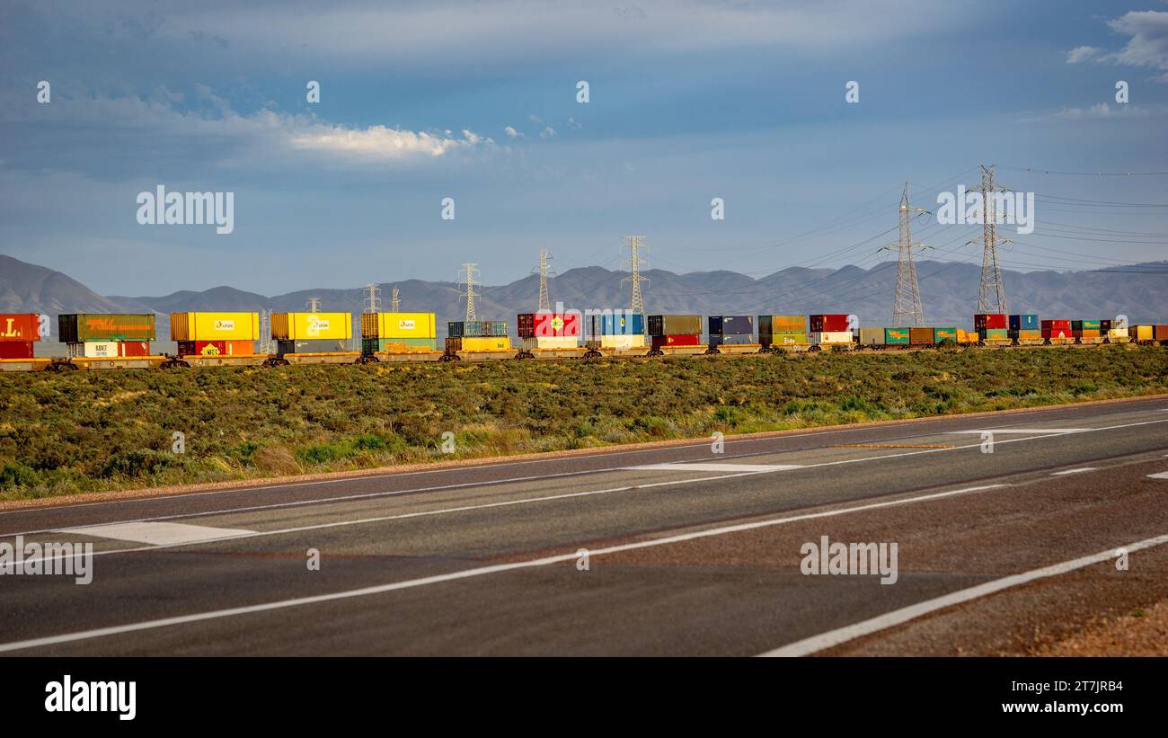 Goods train australia hi-res stock photography and images - Alamy