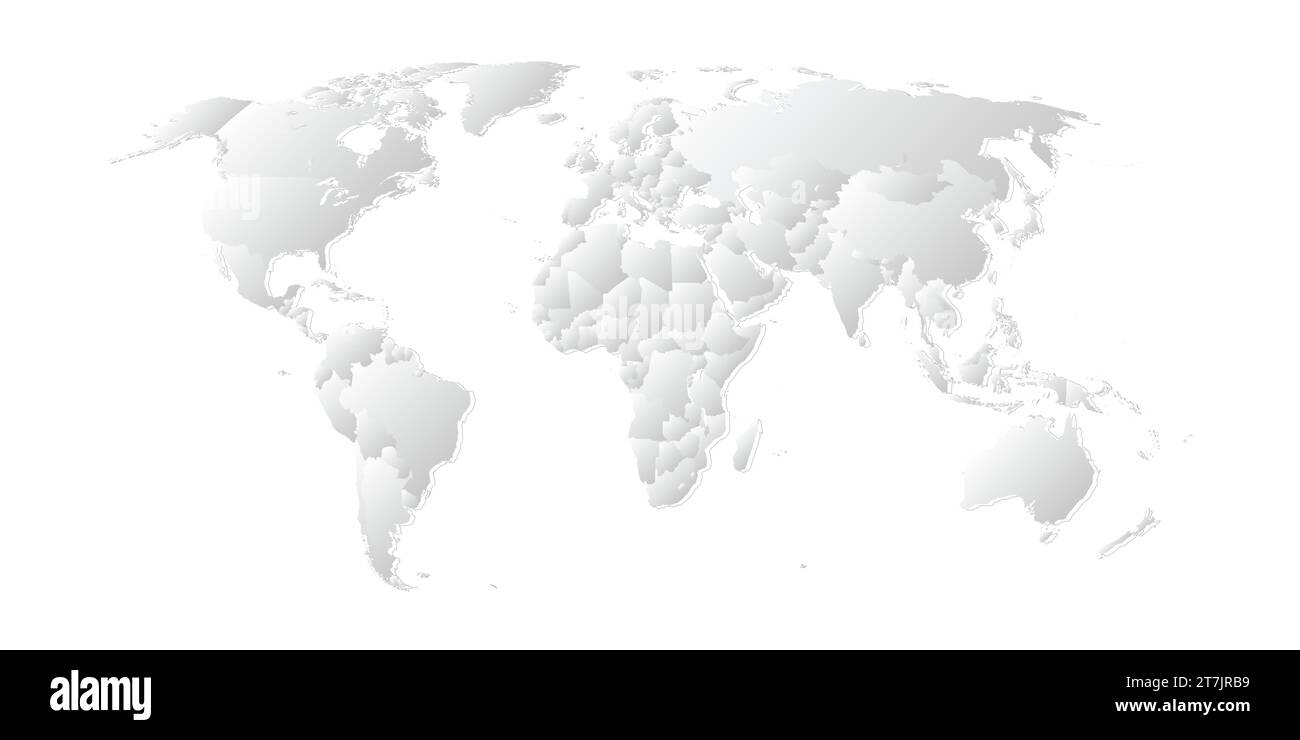 World political map with countries Stock Vector Images - Alamy