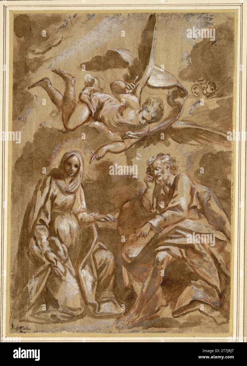 Alessandro Tiarini Dream of St. Joseph. (An angel appears to the saint ...