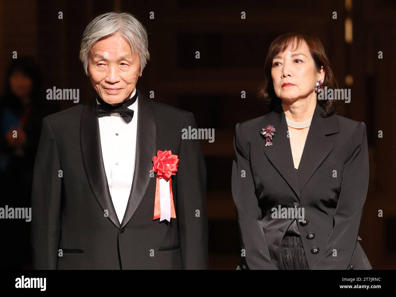Tokyo, Japan. 16th Nov, 2023. Japanese scientist Masato Sagawa (L ...