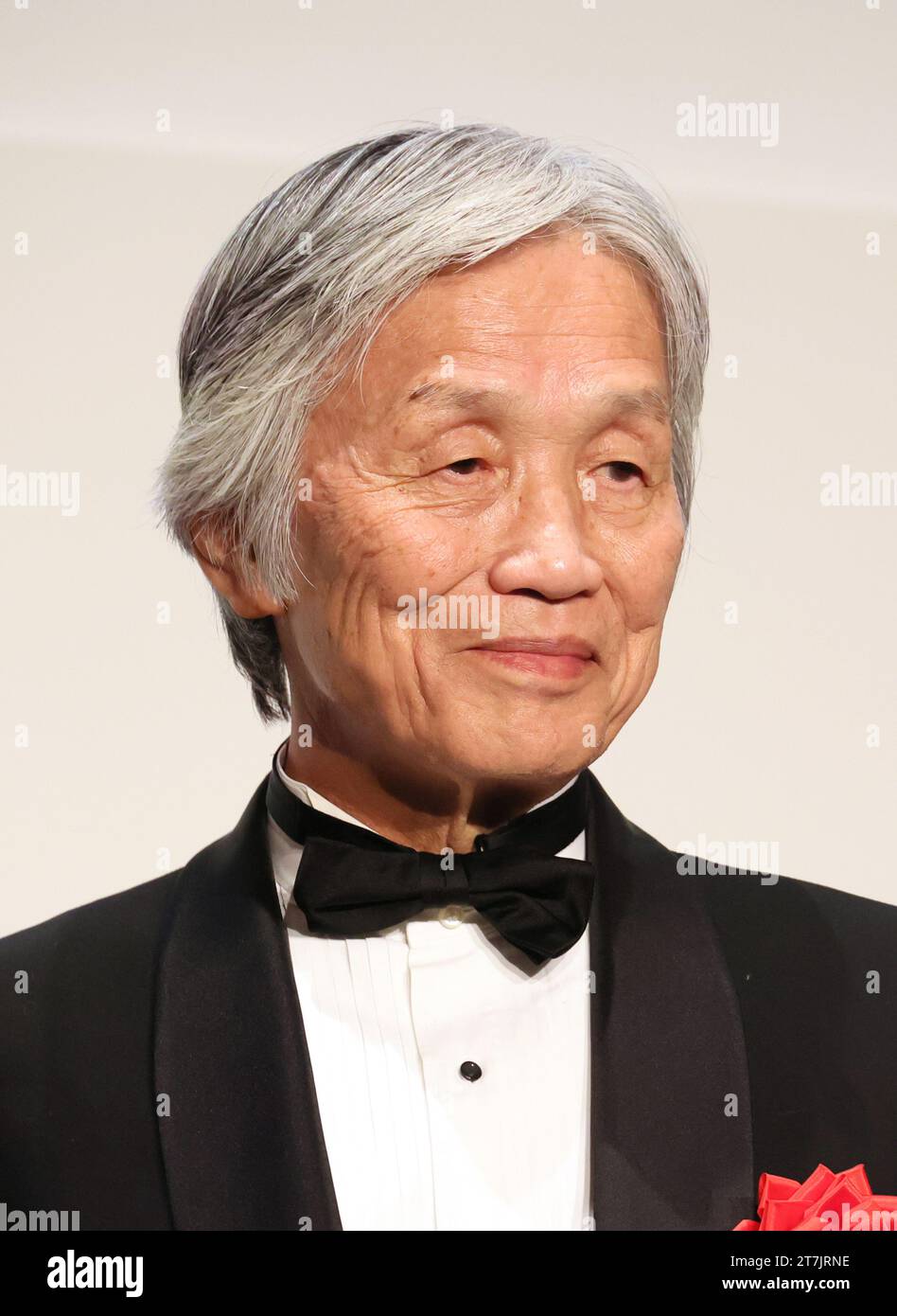 Tokyo, Japan. 16th Nov, 2023. Japanese scientist Masato Sagawa receives ...