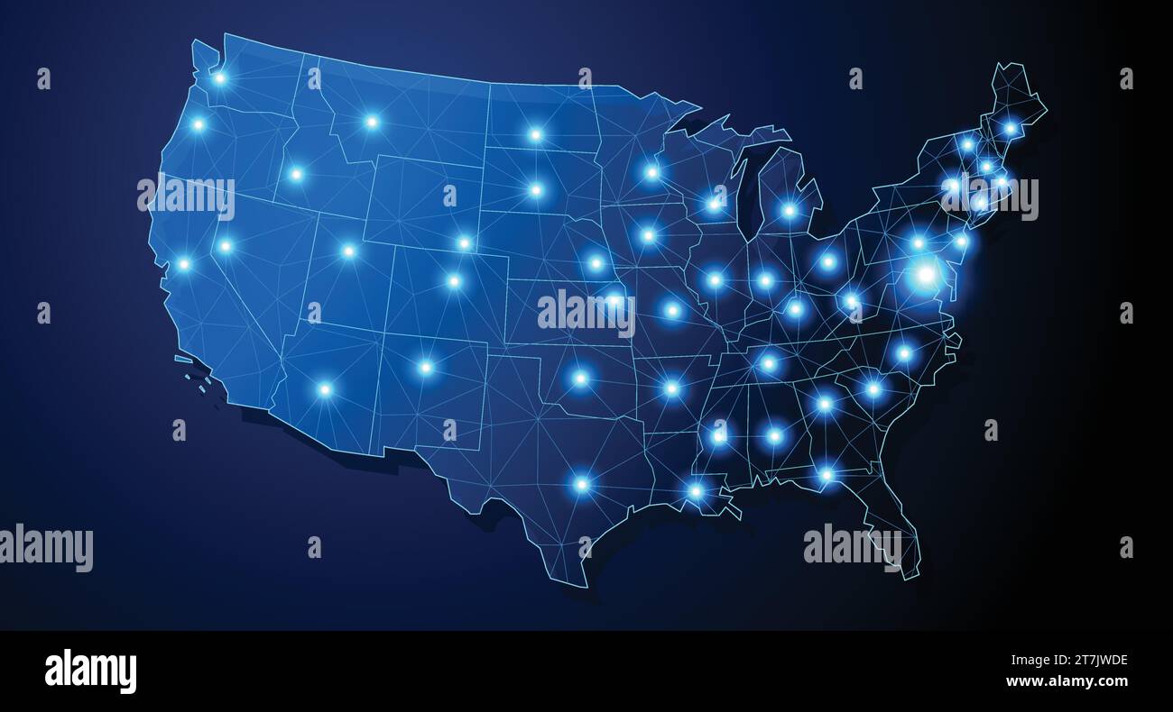 Connecting america Stock Vector Images - Alamy
