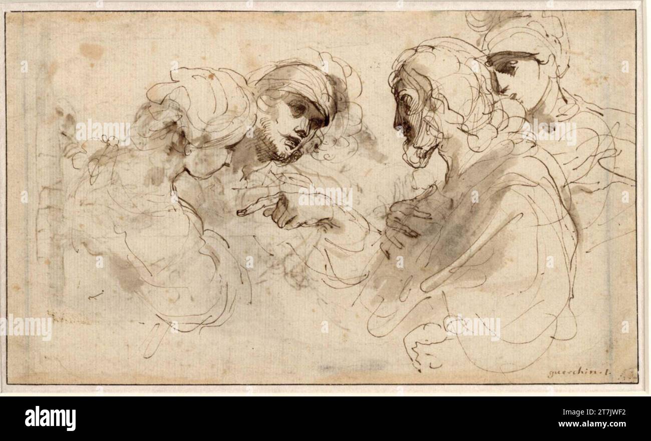 Giovanni Francesco Barbieri gen. il Guercino Christ and the adulteress ...