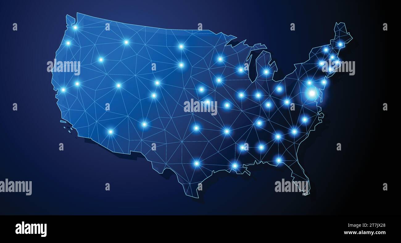 Connecting america Stock Vector Images - Alamy
