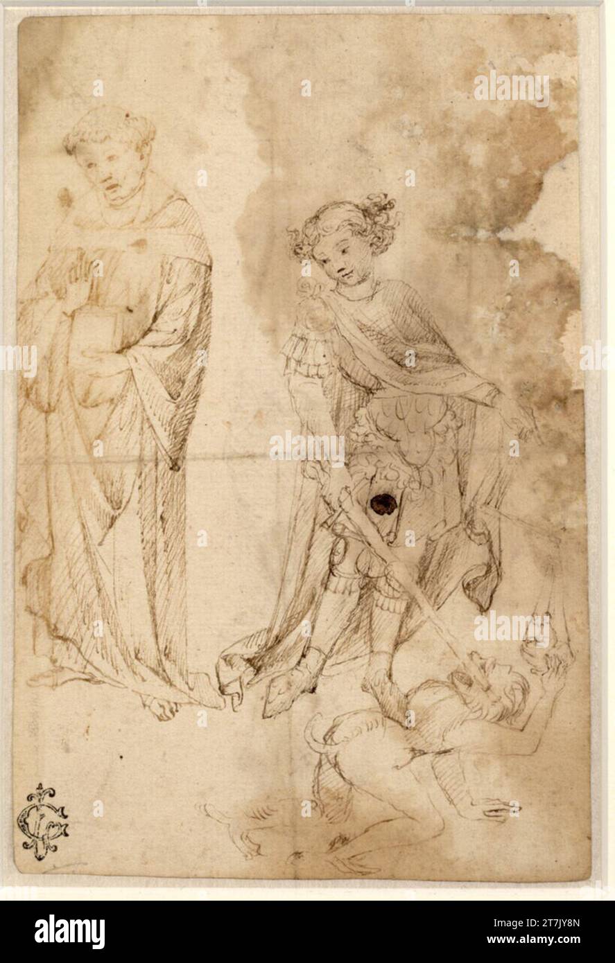 Michele di Taddeo Bono Study sheet. The Archangel Michael sells the ...