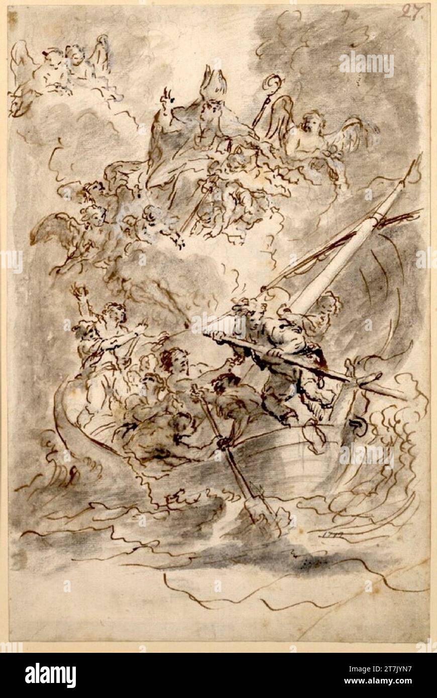 Martin Johann Schmidt Saint Nicholas as a patron saint of shipwrecked ...