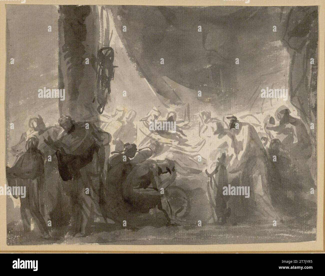 Heinrich Friedrich Füger Preliminary study on the painting: the dying ...