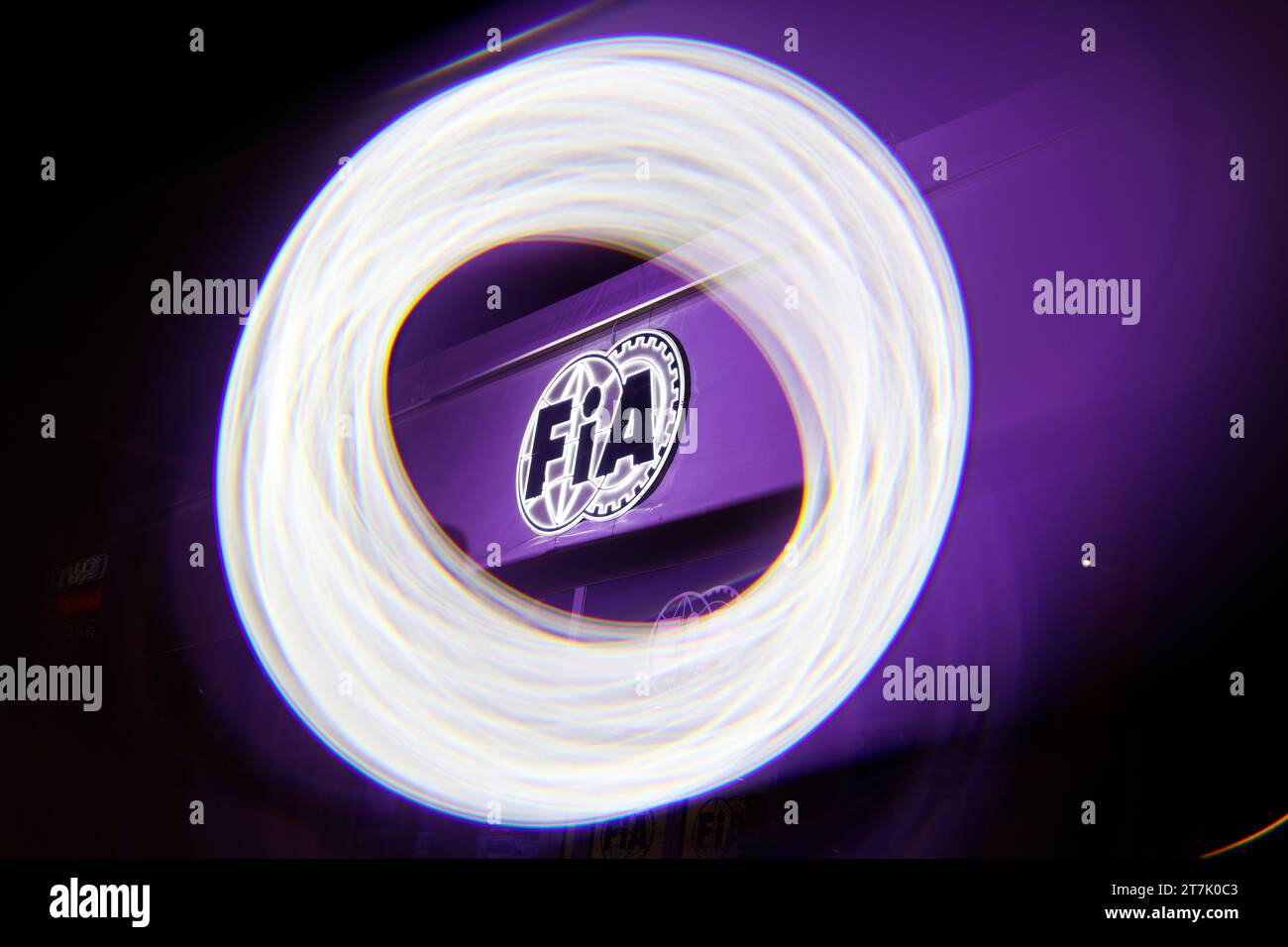 FIA logo during the 2023 Formula 1 Heineken Silver Las Vegas Grand Prix ...