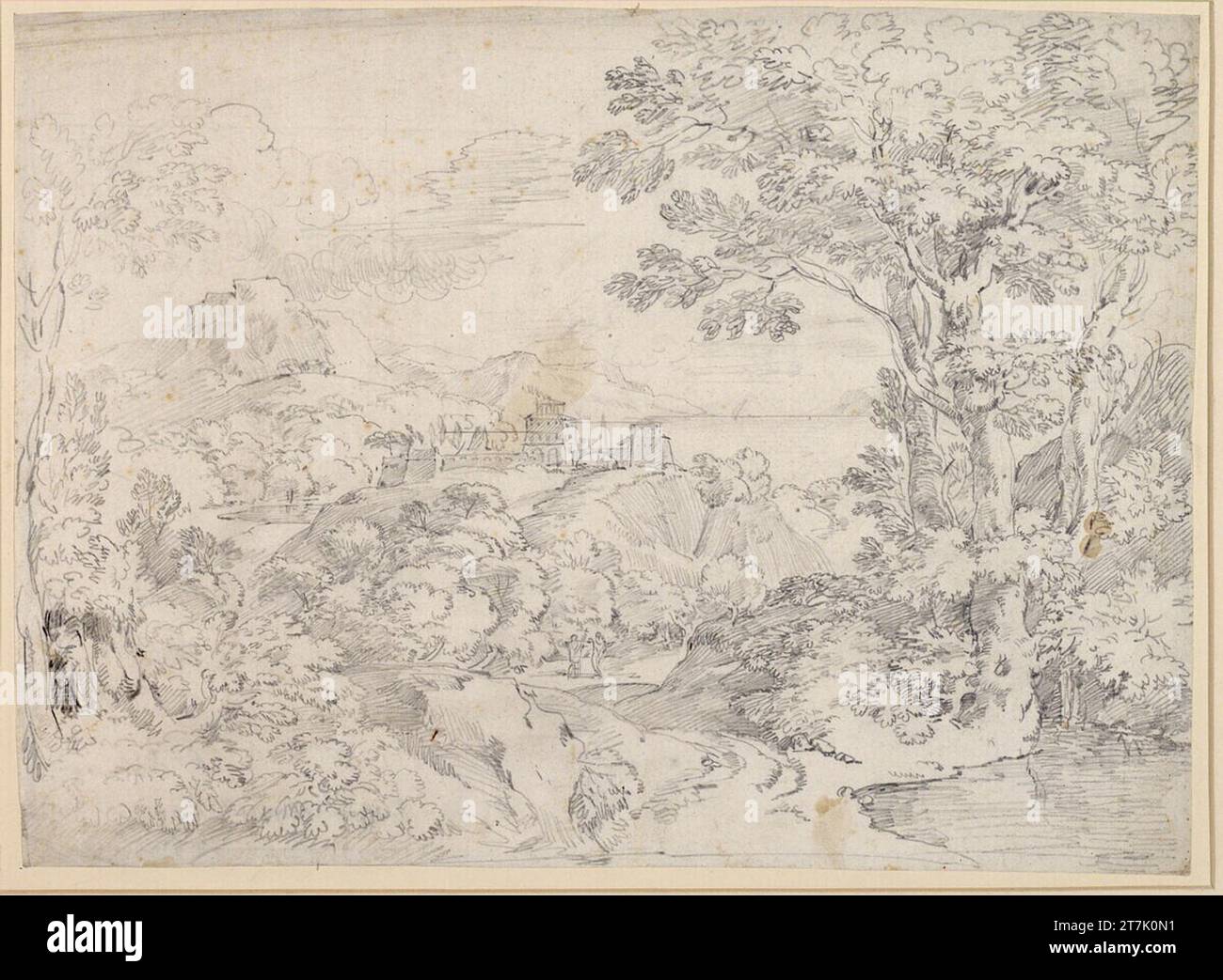 Maximilian Johann Georg von Dillis Ideal landscape with fortress by the ...