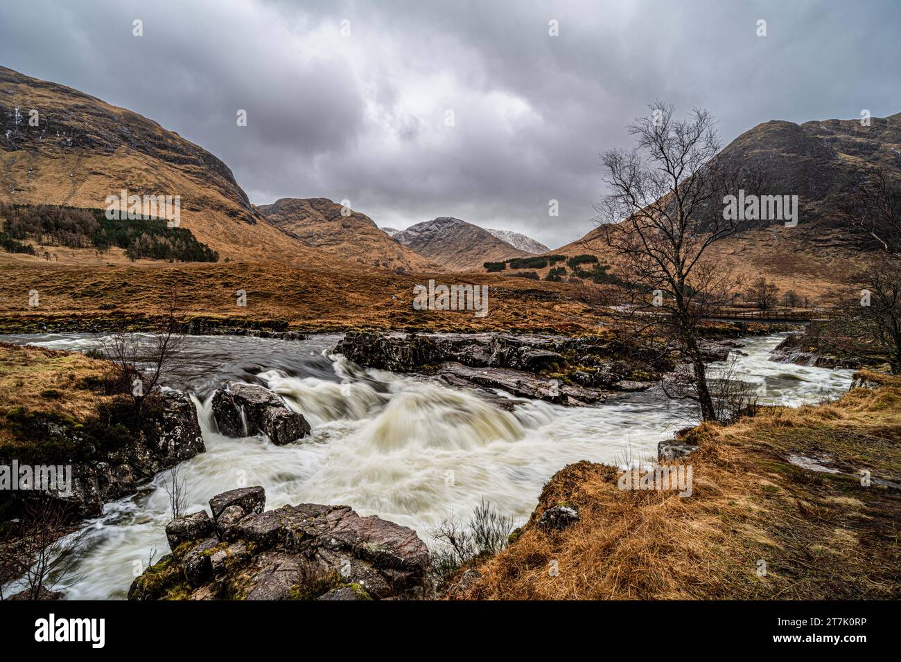 Glen Etive Falls and Triple Falls, Glen Etive, Scotland Stock Photo - Alamy
