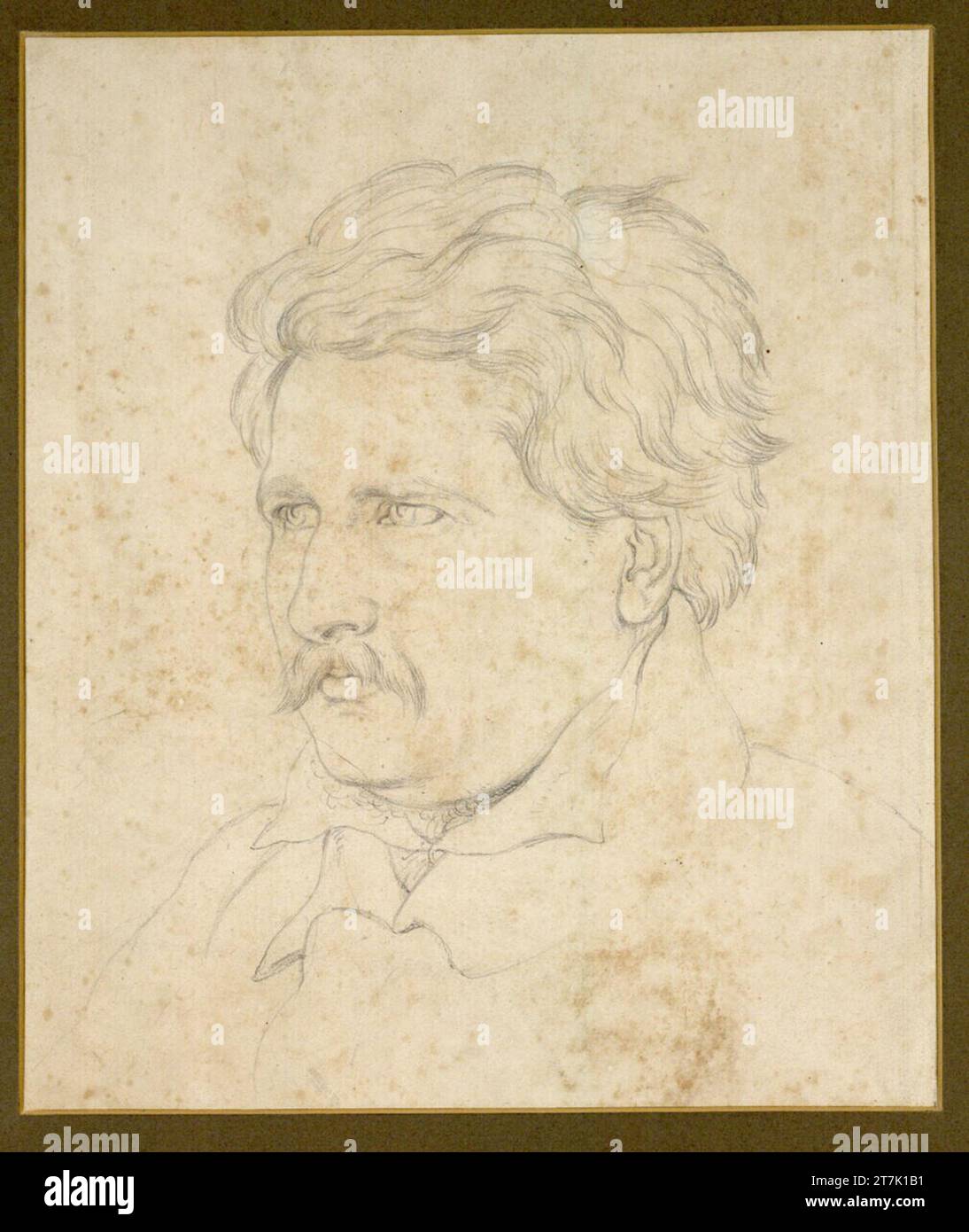 Bonaventura Genelli Portrait Moritz von Schwind. Pencil 1838-47 , 1838/ ...