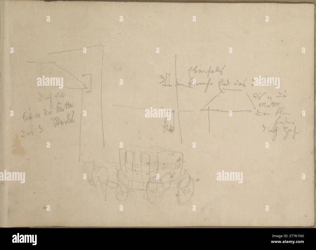 Friedrich Philipp Reinhold Sketchbook with 17 paginated pages: Sketch ...
