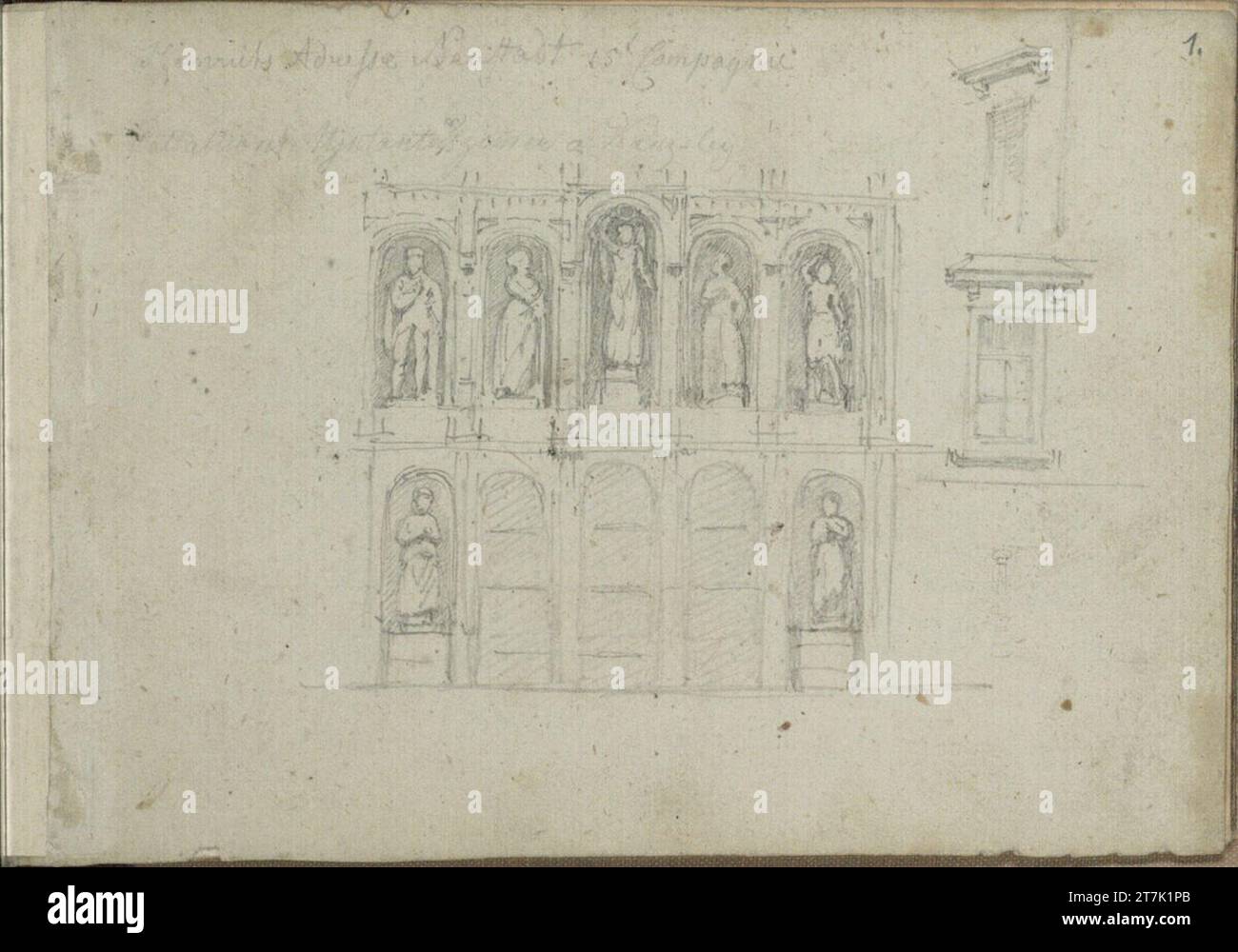 Friedrich Philipp Reinhold Sketchbook with 17 paginated pages: Detail ...