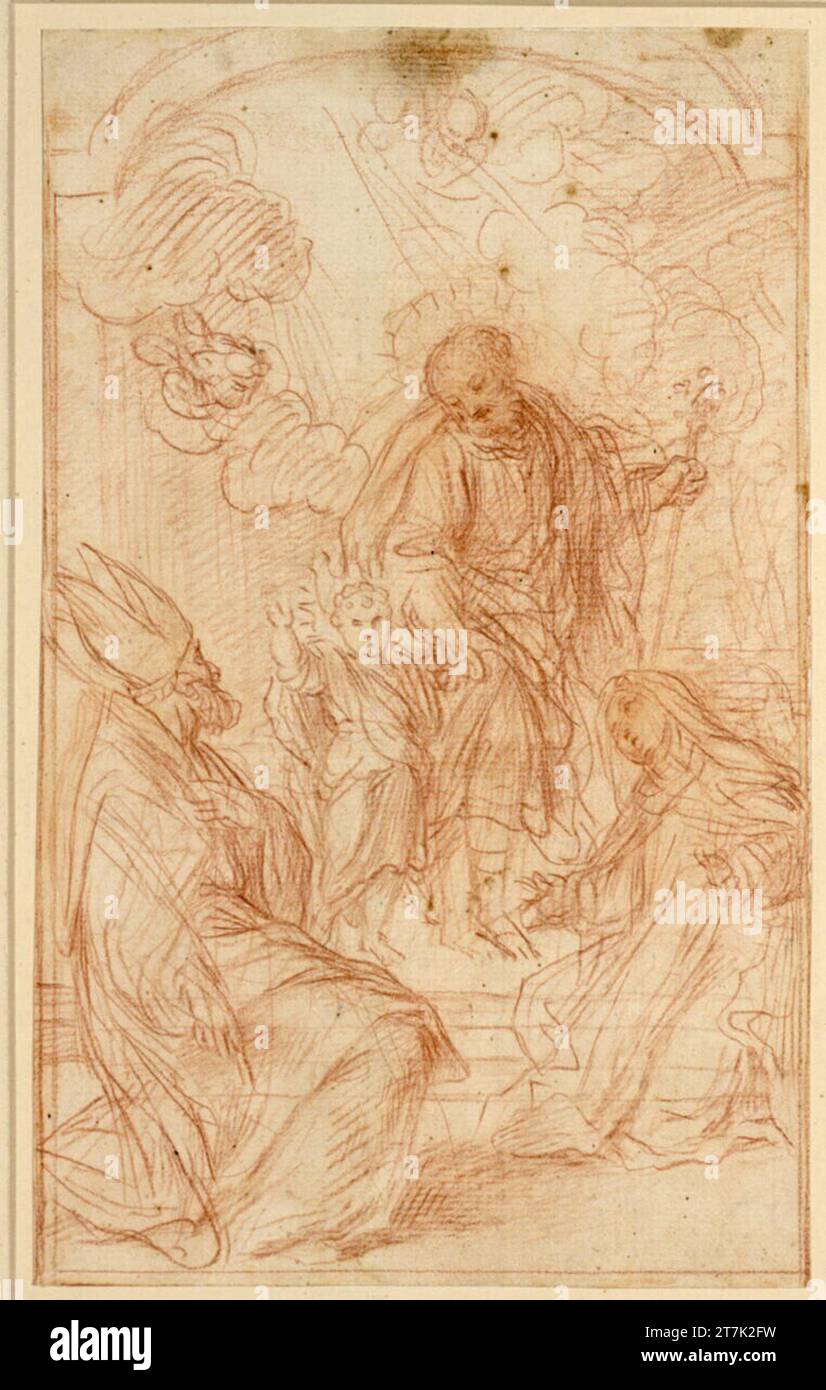 Pietro Antonio de Pietri Saint Joseph leads the child of Jesus on the ...