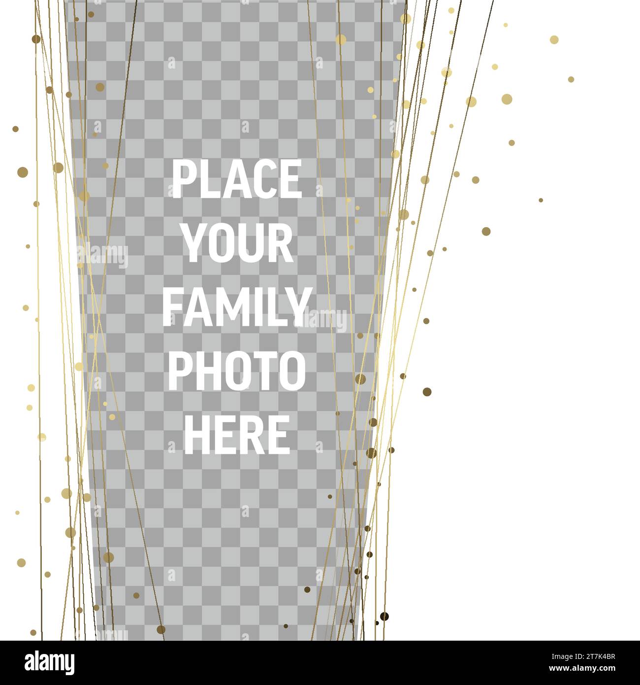 Christmas window vertical white stripe frame layout template with place ...