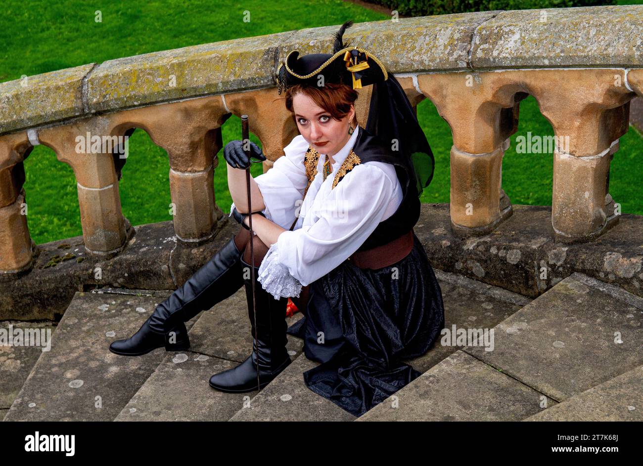 Ashley Wilkinson is out modelling in a complete pirate costume at the ...