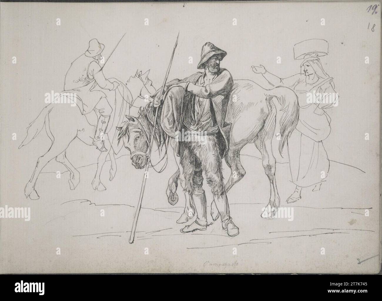 Ernst Christian Johann Friedrich Preller der Ältere Roman sketchbook ...