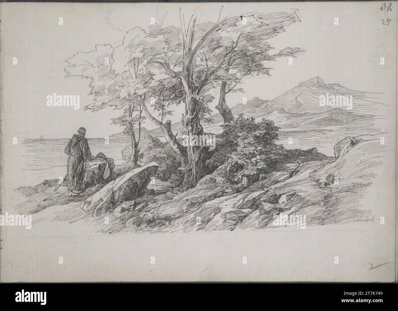 Ernst Christian Johann Friedrich Preller der Ältere Roman sketchbook ...