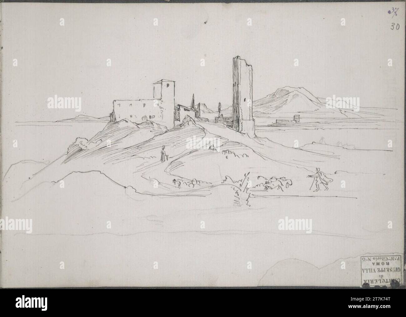 Ernst Christian Johann Friedrich Preller der Ältere Roman sketchbook ...