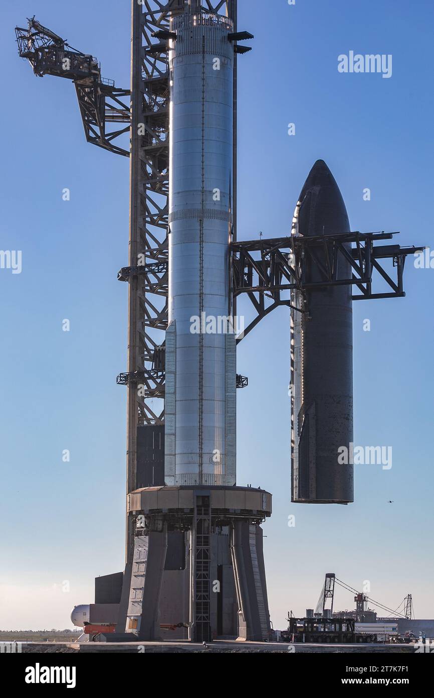 Boca Chica, Cameron County. 15th Nov, 2023. SpaceX Starship Test Flight ...