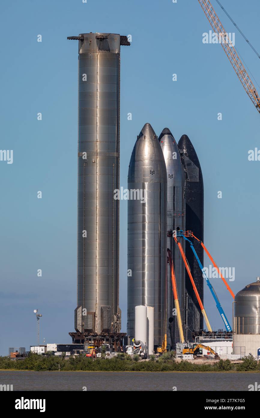 Boca Chica, Cameron County. 15th Nov, 2023. SpaceX Starship Test Flight ...
