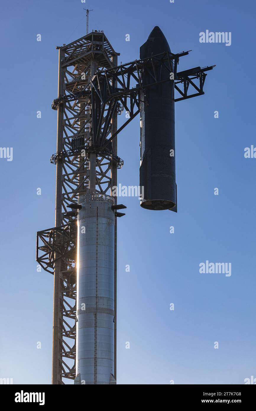 Boca Chica, Cameron County. 15th Nov, 2023. SpaceX Starship Test Flight ...