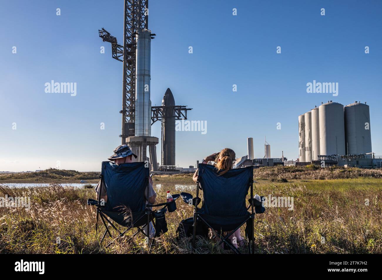 Boca Chica, Cameron County. 15th Nov, 2023. SpaceX Starship Test Flight ...