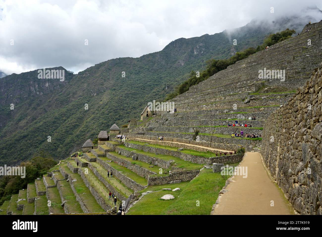 Machu Picchu, Peru, October 6, 2023. Terraces at The Ancient 15th ...