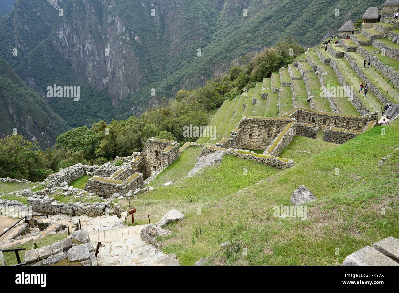Machu Picchu, Peru, October 6, 2023. Terraces at The Ancient 15th ...