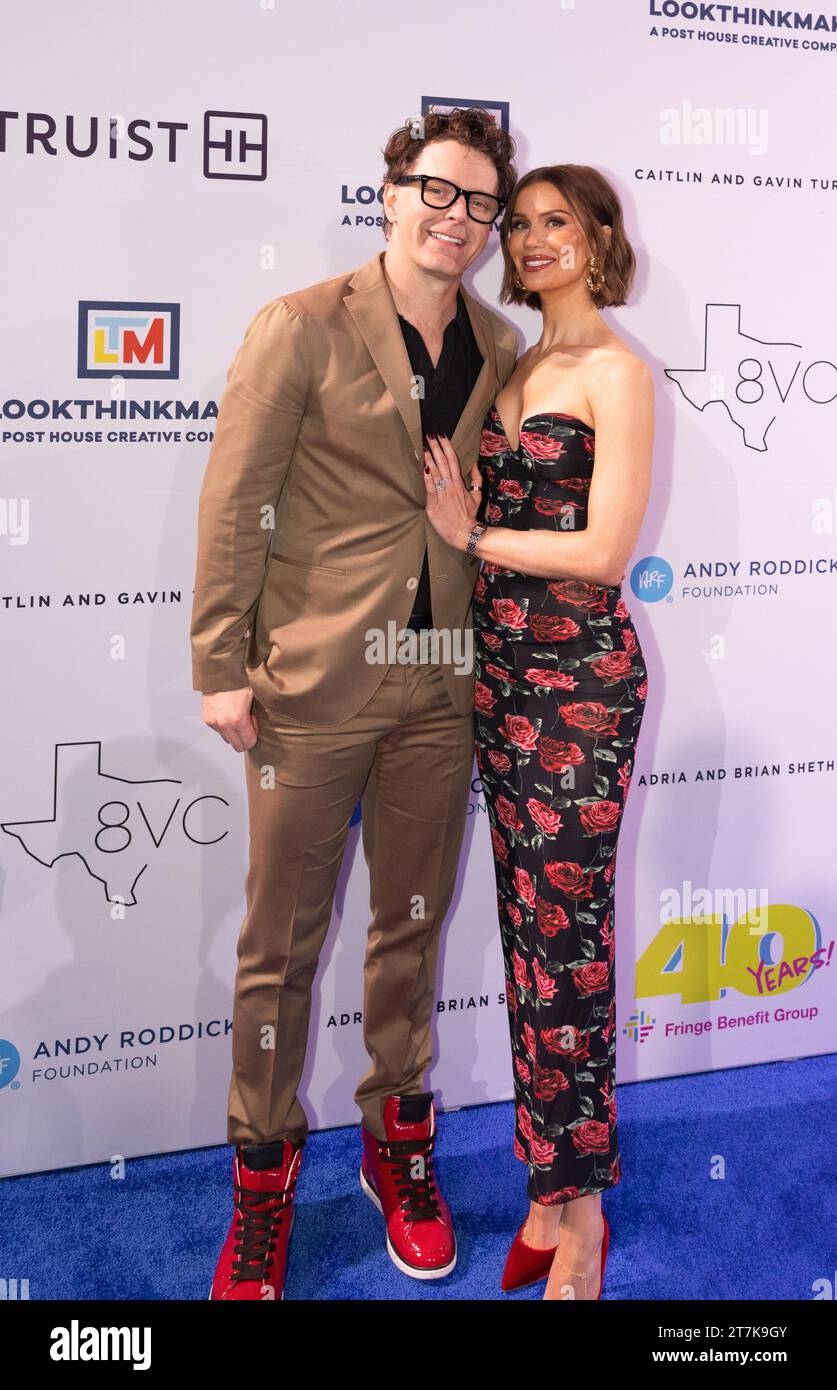 Austin Usa 15th Nov 2023 Bobby Bones And Caitlin Parker Attend The Andy Roddick Foundation