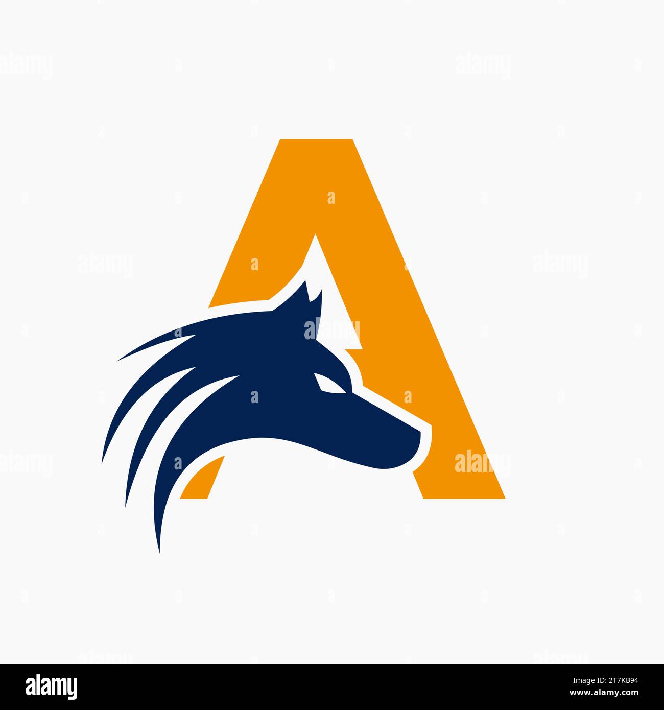 Letter A Wolf Logo. Wolf Symbol Vector Template Stock Vector Image ...