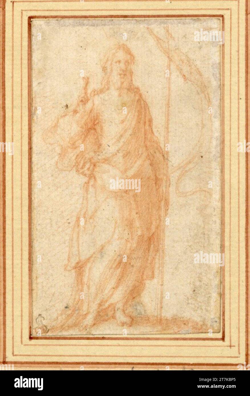 Claude Vignon Christ and the twelve apostles: Christ as a risen, with ...