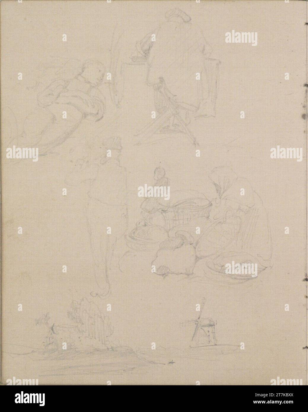 Sketches of sitting figures hi-res stock photography and images - Alamy